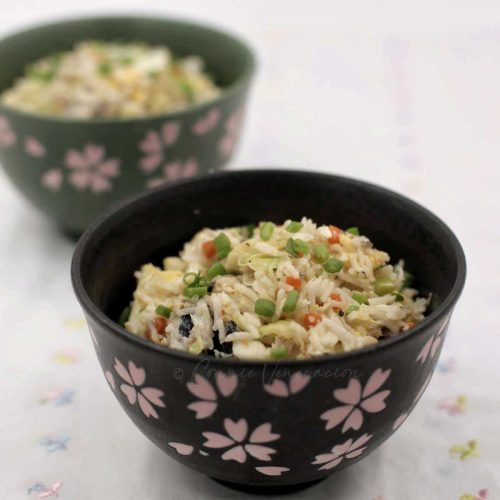 Tinapang bangus sinangag (smoked milkfish fried rice)