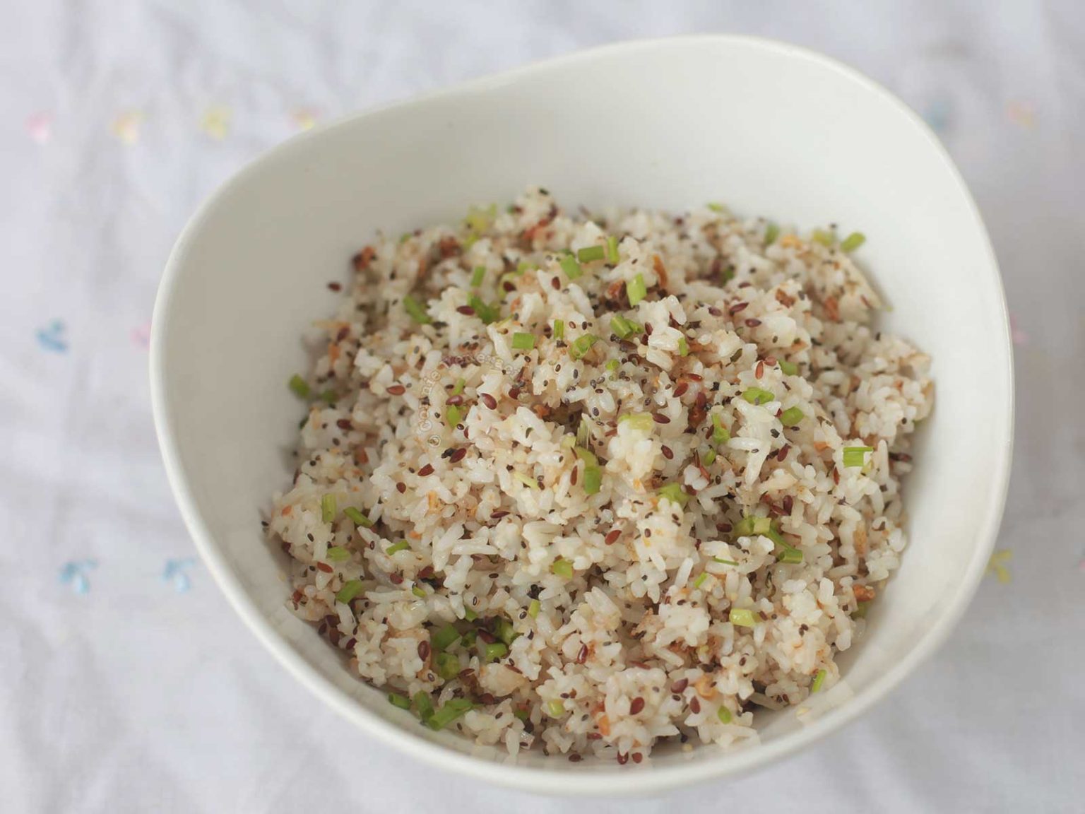 Indonesian yellow rice (nasi kuning)