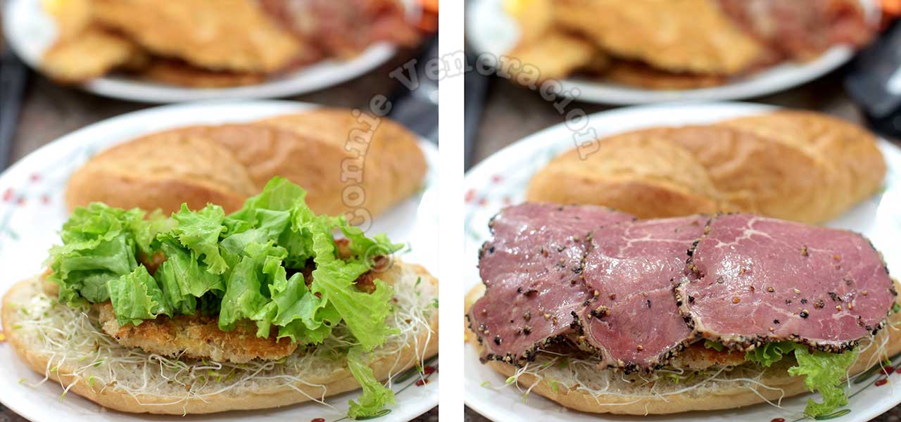 Meat lover’s sandwich