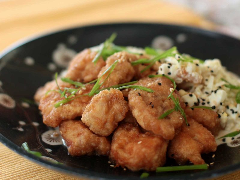 Chicken nanban with tartar sauce