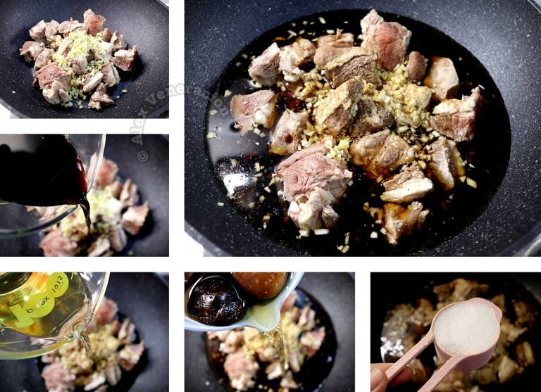 Korean braised beef short ribs (galbi-jjim)