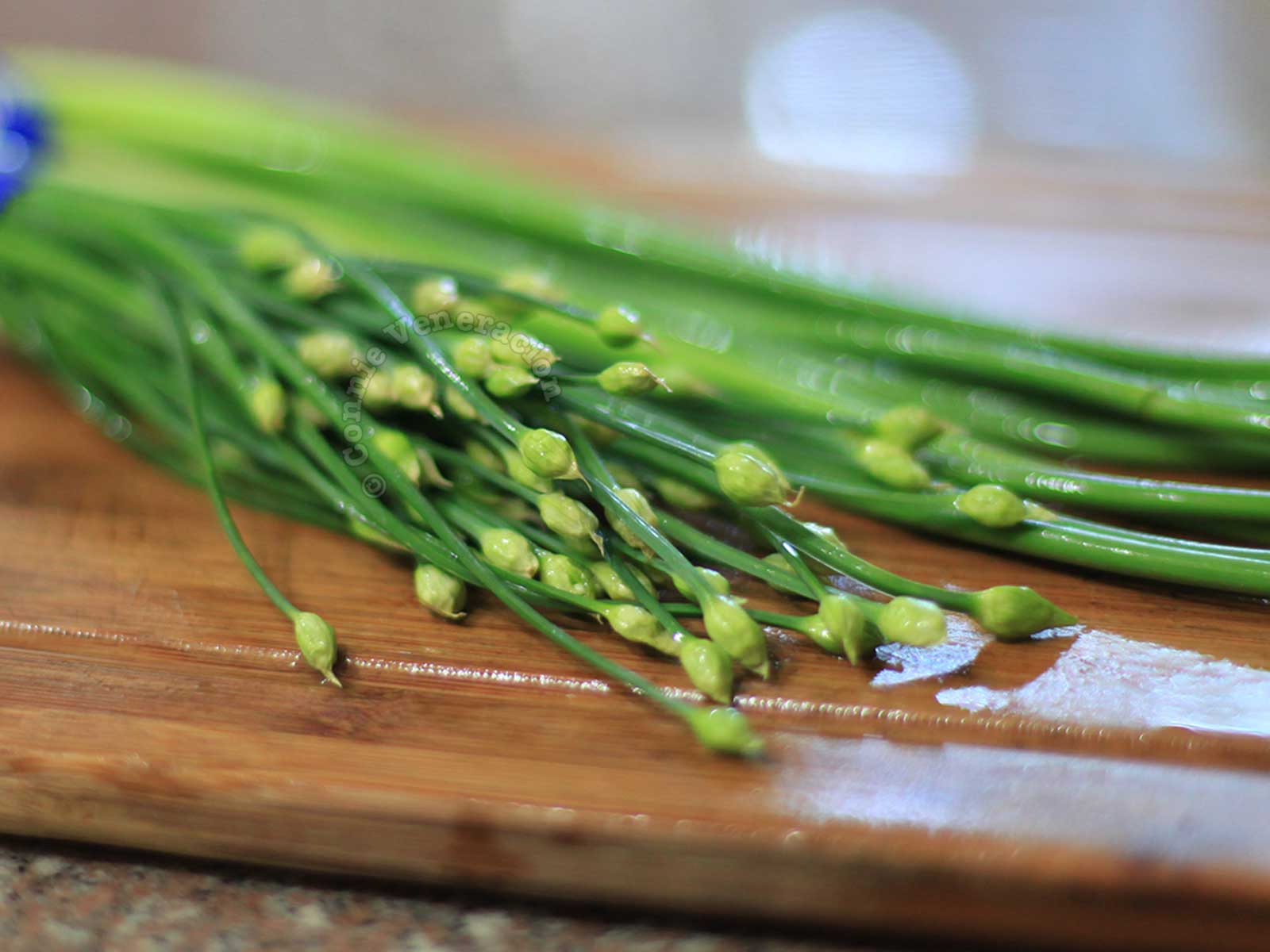 Difference between garlic scapes and garlic chives