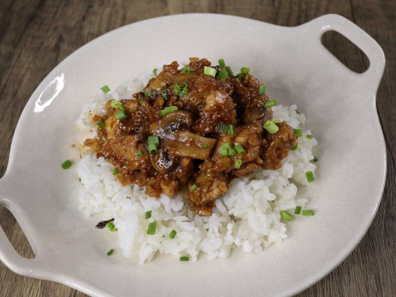 Chicksilog (fried chicken, rice and egg)