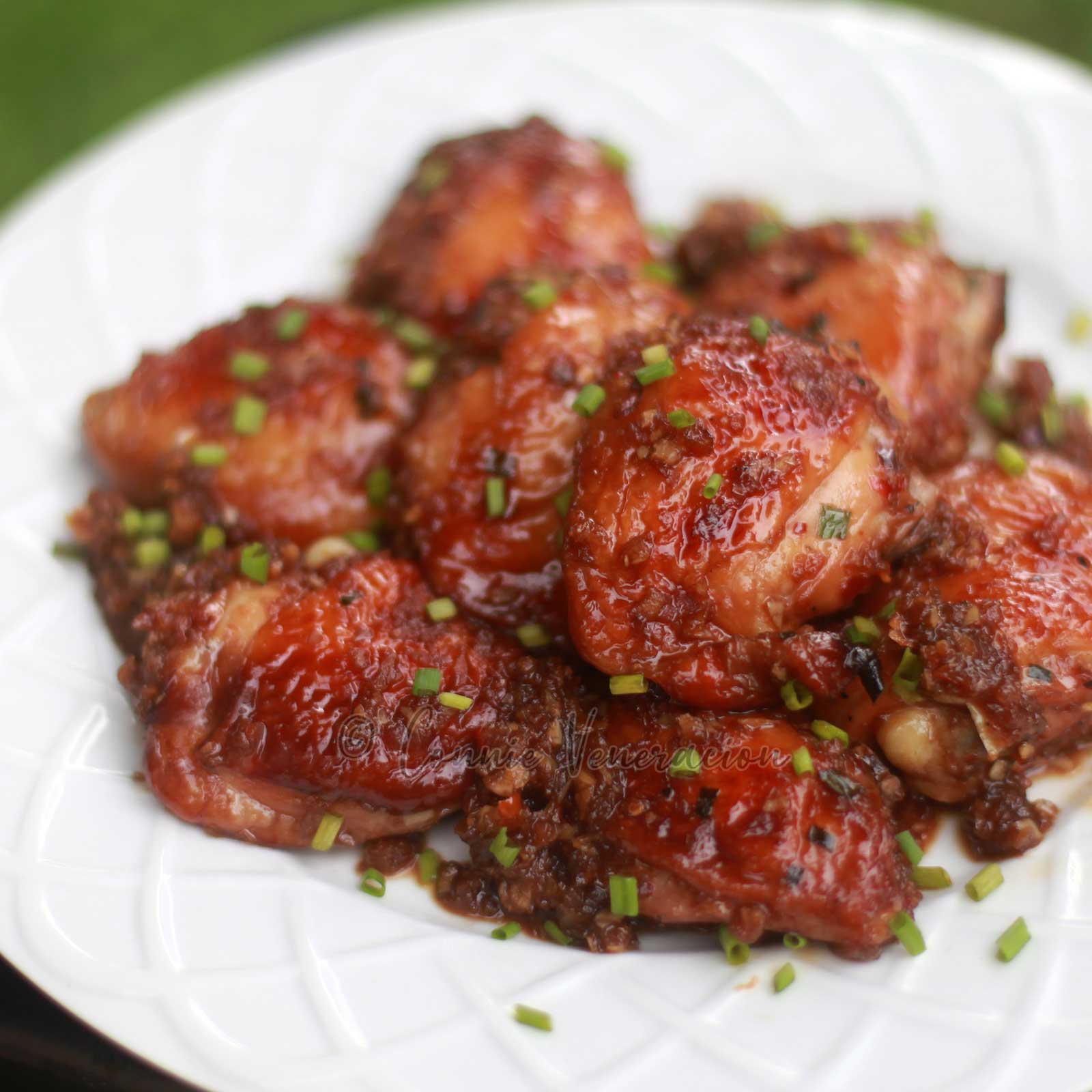 Korean-style fire chicken (buldak)
