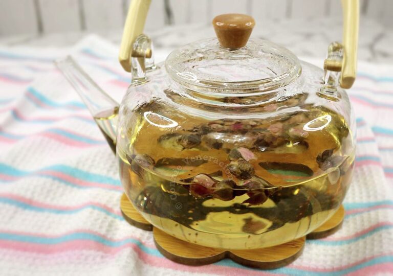 Iced rose “tea” is the perfect summer drink
